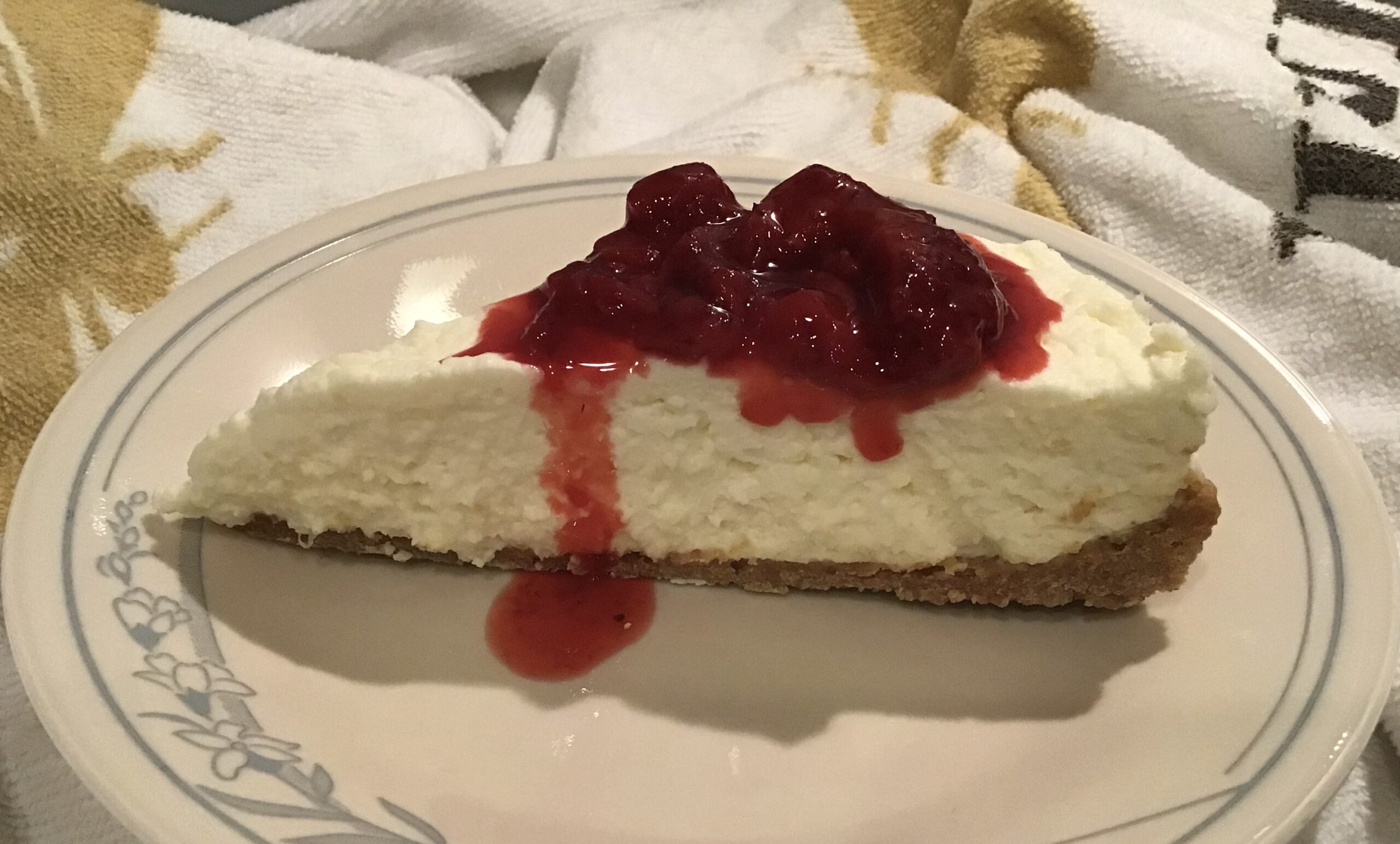 Judy Cooks – No-Bake Cheesecake with Strawberry Topping